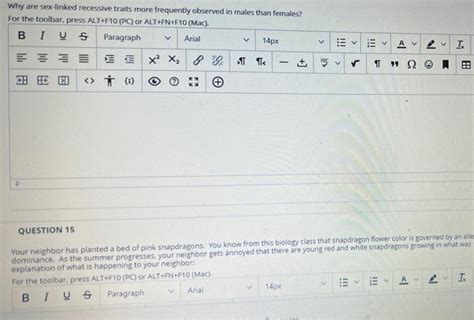 Solved Why Are Sex Linked Recessive Traits More Frequently