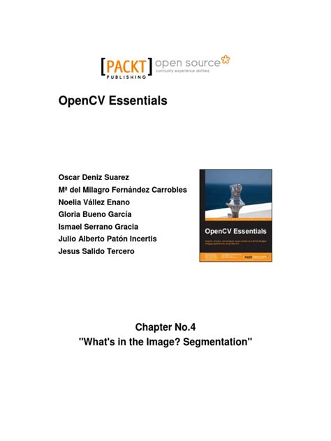 Opencv Essentials Chapter No4 Whats In The Image Segmentation Pdf Image Segmentation
