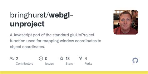 Github Bringhurstwebgl Unproject A Javascript Port Of The Standard