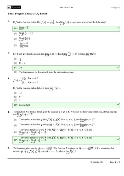 Ap Calculus Ab Worksheets With Answer Sheets Ap Calculus Ab Stuvia Us