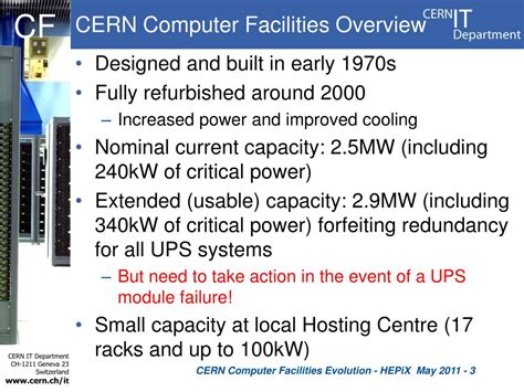 PPT CERN Computer Facilities Evolution PowerPoint Presentation Free Download ID