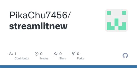 Github Pikachu Streamlitnew