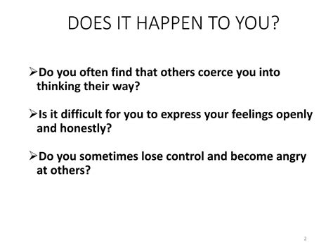 Solution Assertiveness Basics Studypool