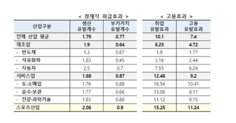 문체부 스포츠산업 국가 경제에 크게 기여