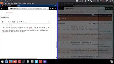 Unity Highlight Window With Focus Even More Ask Ubuntu