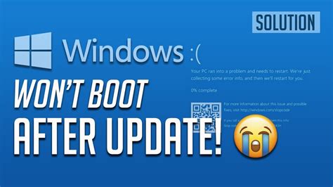 Fix Windows 10 Wont Boot After Update 2025 Tutorial Youtube