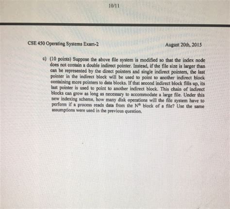 Solved Suppose The Above File System Is Modified So That The