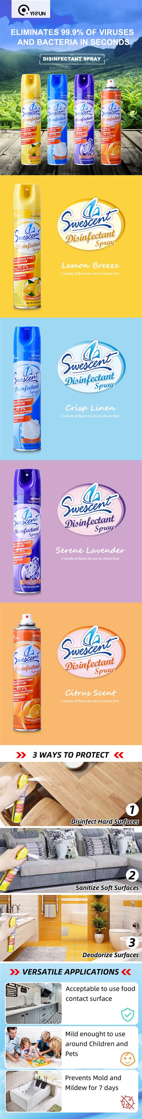 Aerosol Disinfectant Spraylinyi Yiqun Packaging Products Co Ltd