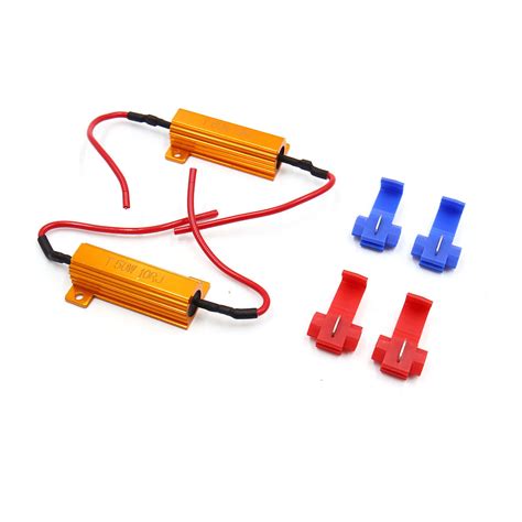 2pcs 50w 6 Ohm Load Resistor Fix Led Bulb Fast Hyper Flash Turn Signal Xotic Tech