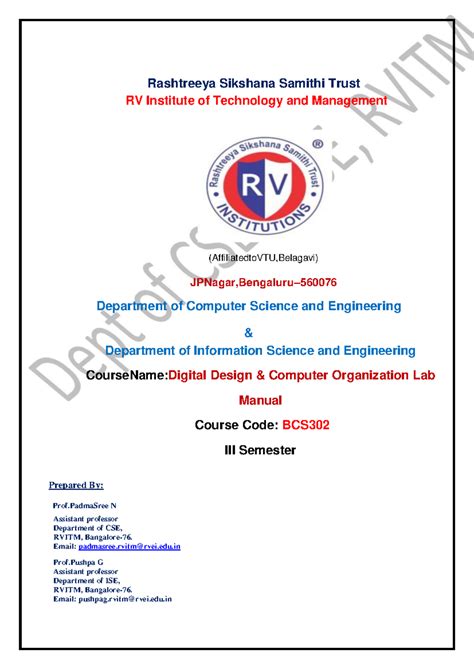 Ddco Programming Lab Manual Affiliatedtovtu Belagavi Jpnagar Bengaluru 560076 Department Of