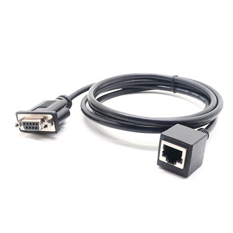 China Wholesalers Db9 Female To Rj12 6p6c Rs232 Serial Port Cable Factory Rj12 Lan Netwok Serial