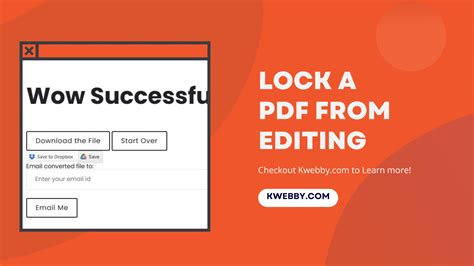 How To Lock A PDF From Editing 4 Easy Methods Kwebby