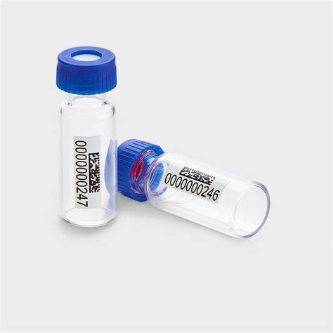 Pre Barcoded 2 Ml Glass Screw Thread Vials 2d Side Barcode Computype