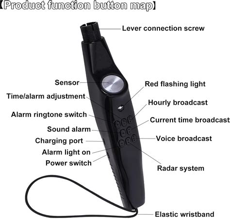 Tavkomco Voice Folding Cane Intelligent Telescopic Walking India Ubuy