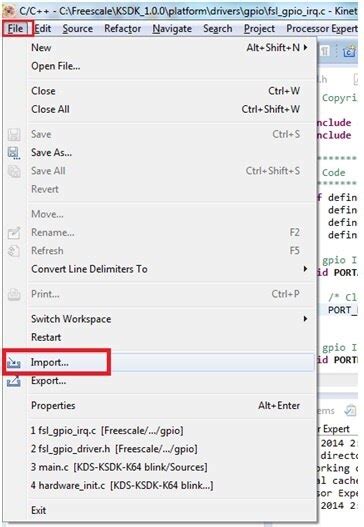 FRDM K F Kinetis Design Studio KDS Software Dev Kit SDK Processor Expert PE