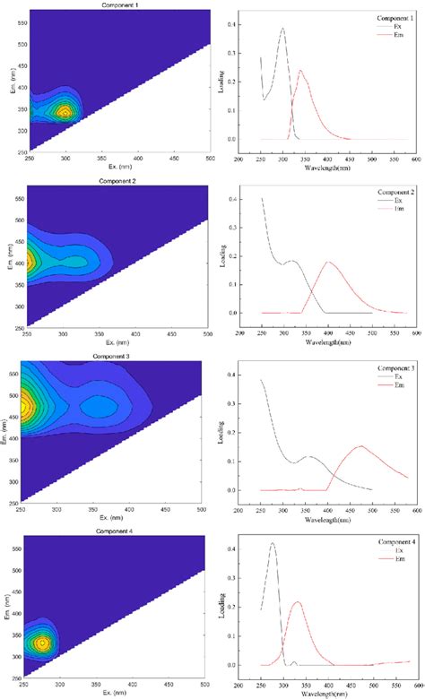 Spectral Characteristics Of The Four Components Model Identified By Download Scientific Diagram