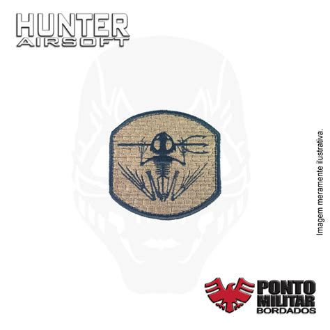 Patch Navy Seal Devgru Frogman Tan Bordado Ponto Militar Hunter Airsoft