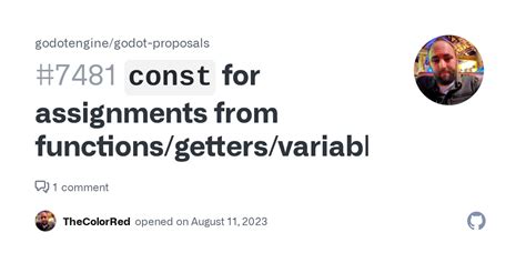 `const` For Assignments From Functionsgettersvariables · Issue 7481