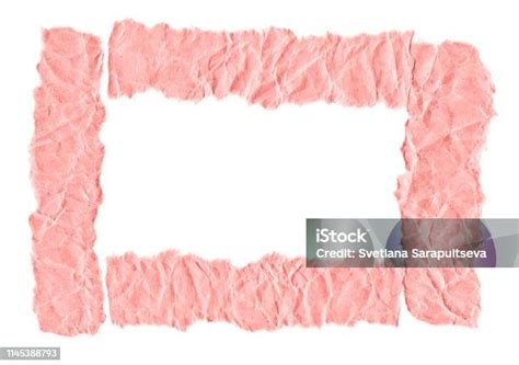 흰색 바탕에 분홍색 종이의 스크랩 흰색 절연 디자인 서식 파일에 대 한 준비 프레임입니다 0명에 대한 스톡 사진 및 기타 이미지 Istock