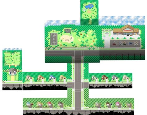 Map Of Faraway Town From Omori Town Map Game Concept Art Pixel Art
