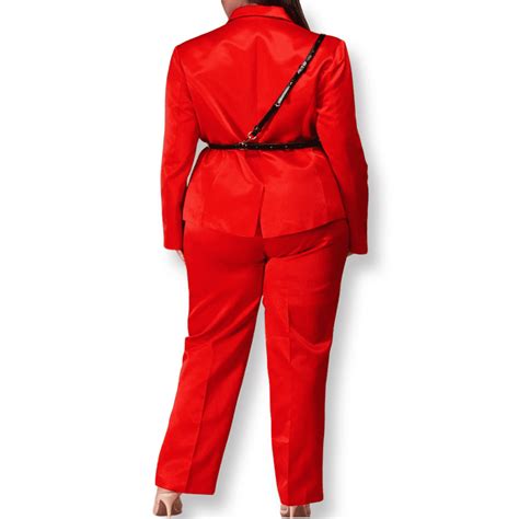 Lorena Jacket And Pant Plus Size Set Esyazo