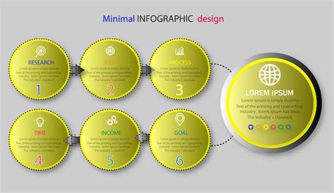 Premium Vector Infographic Design Template With Icons And 6