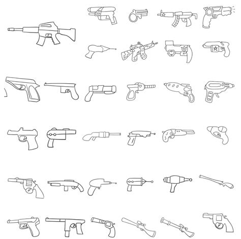 玩具长枪简笔画 很好玩 简笔画