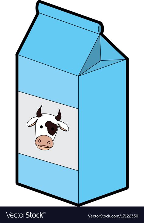 Cow Milk Box Icon Royalty Free Vector Image Vectorstock