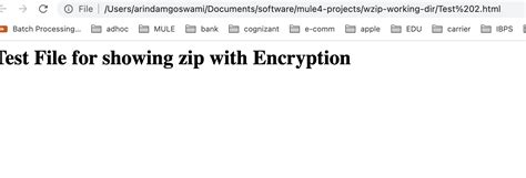 Compress File Using Mule 4 With Aes 256 Encryption