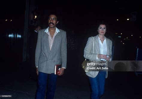 Jennifer Lee And Richard Pryor Walking Together Circa 1970 New York