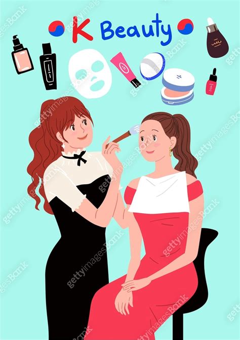한류 뷰티 세계문화 주제 문화와예술 주제 화장품 몸단장제품 메이크업아티스트 이미지 Jv11171767 일러스트 무료 일러스트 게티이미지뱅크