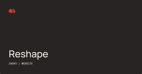 Reshape Website No Code Supply Co