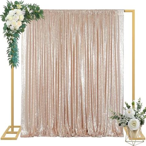 Kate Champagne Gold Shimmer Wall Backdrop Panels Sequin Decoration For
