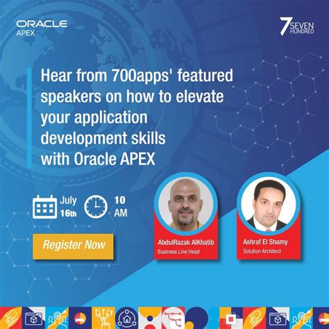 700apps On Linkedin Join Our Upcoming Webinar Oracle Apex Shaping