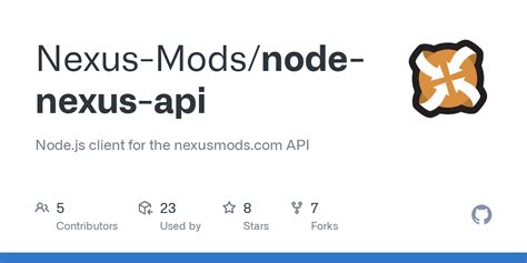 GitHub Nexus Mods Node Nexus Api Node Js Client For The Nexusmods API