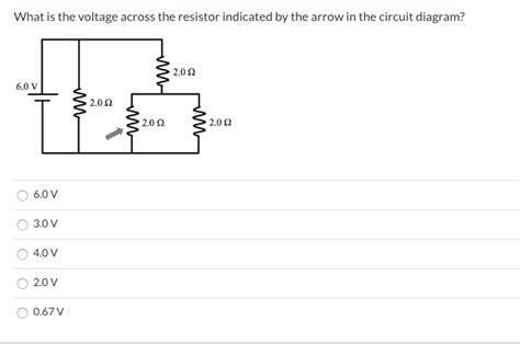 Solved What Is The Voltage Across The Resistor Indicated By Chegg Com