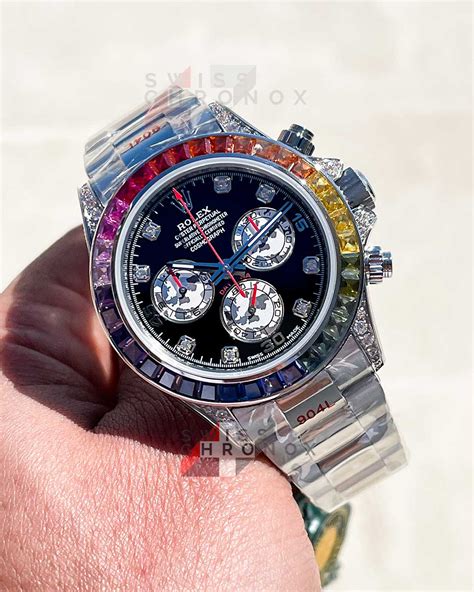 Rolex Daytona Chronograph Rainbow Diamond 116599
