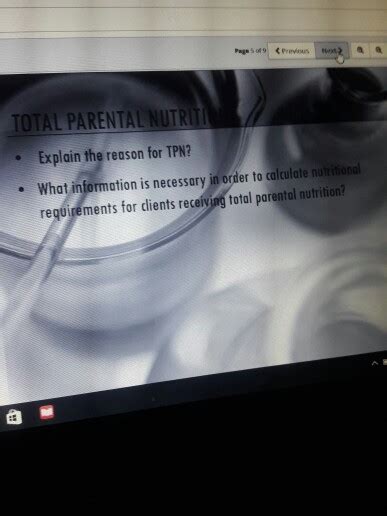 Solved Explain The Reasons For TPN What Information Is Chegg Com