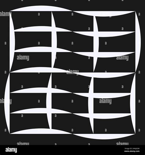 Irregular Grid Mesh With Random Lines Squares Lattice Grating