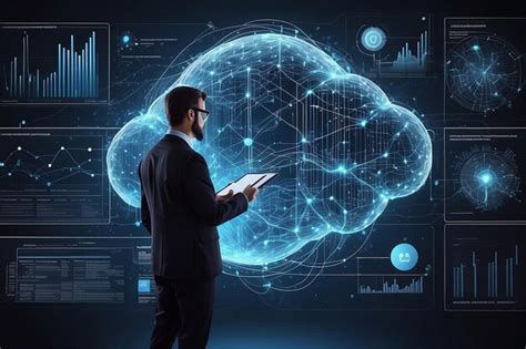 Big Data Analytics With Ai Technology Data Analyst Analyzing And