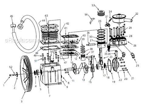 Campbell Hausfeld 3vb59 2008 Compressor Oem Parts