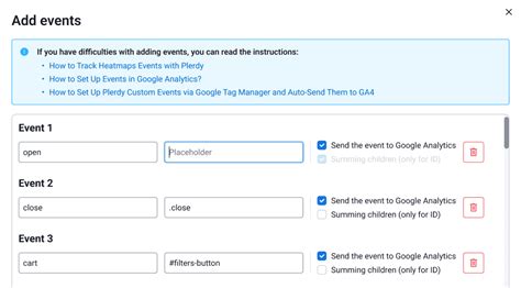 Event Tracking Tools Plerdy