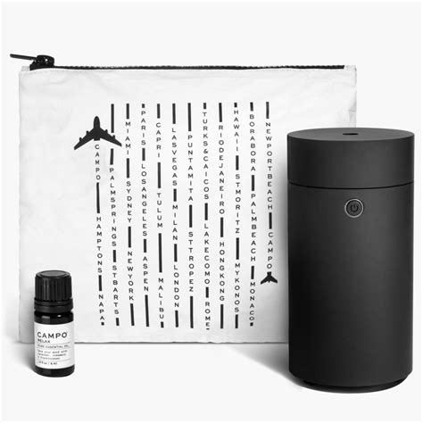 CAMPO Diffuser Kit MATTE BLACK Travel Diffuser RELAX Blend By Muguet Florist