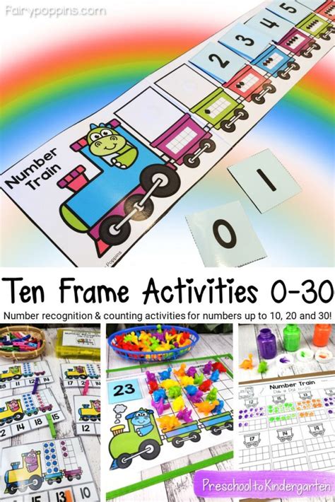 Ten Frames Activities For Numbers 0 To 30 Fairy Poppins