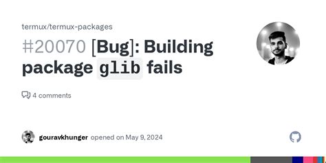 [bug] building package `glib` fails · issue 20070 · termux termux