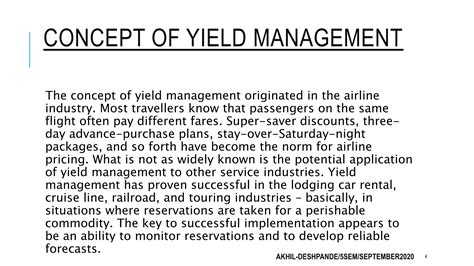 Yield Management Pptx