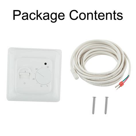 바닥 센서 케이블 온도조절기 온도조절기 흰색 색상 제어 스위치 전기 바닥 센서 난방 온도조절기 가족 지능 시스템