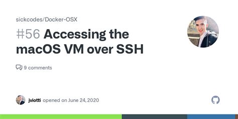 Accessing The Macos Vm Over Ssh Issue Sickcodes Docker Osx Github