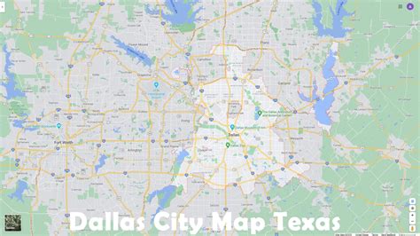 Dallas Texas Map United States