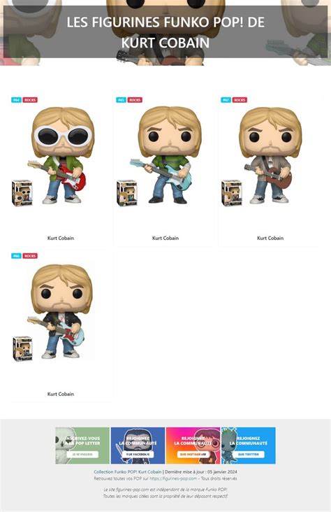 Toutes Les Figurines Funko Pop Kurt Cobain Funko Pop Kurt Cobain